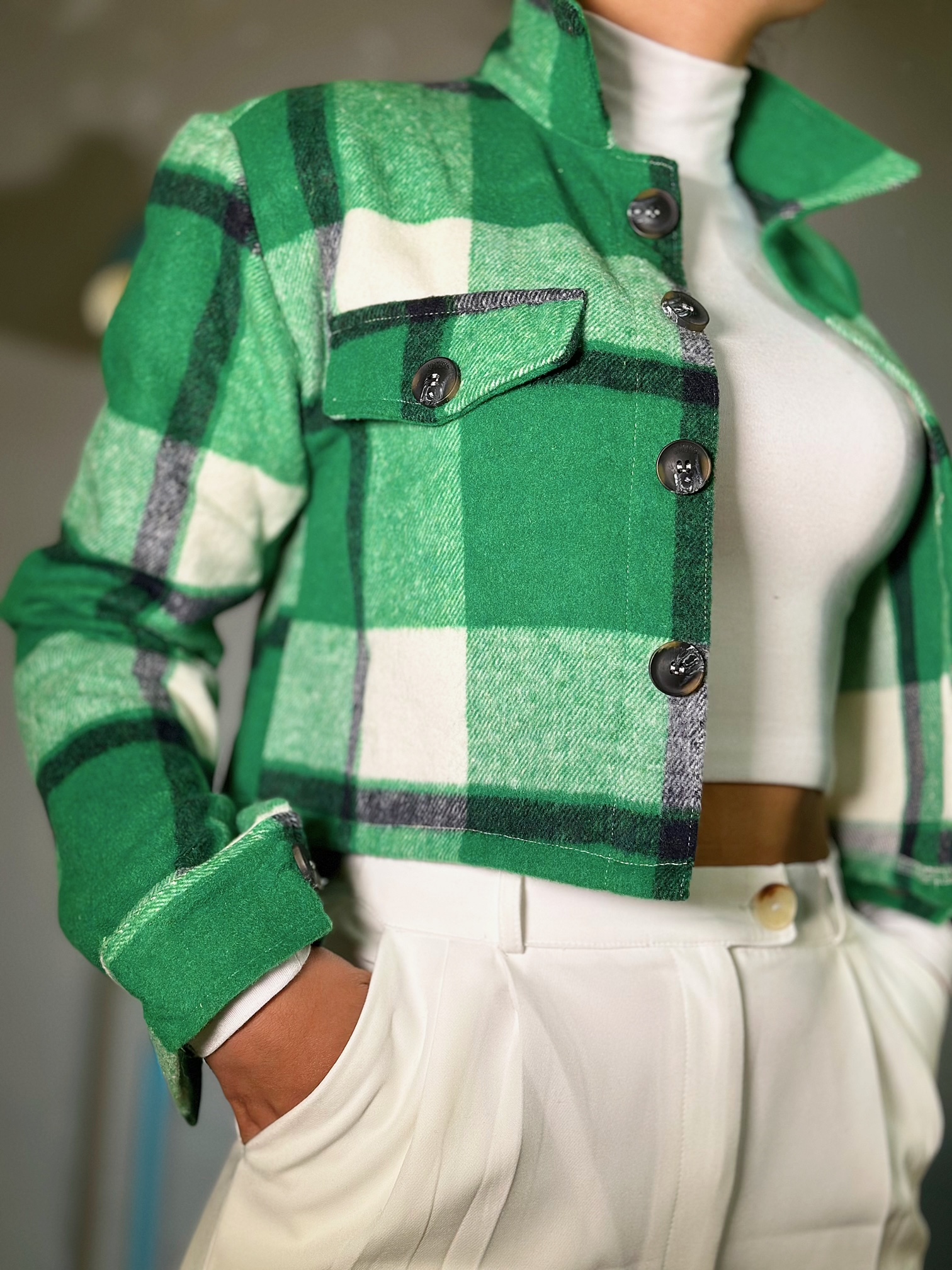 Chaqueta Cropped Square – Zohet